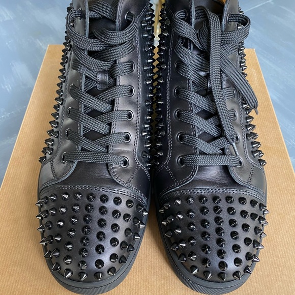Christian Louboutin | Shoes | Louis Flat Spikes | Poshmark